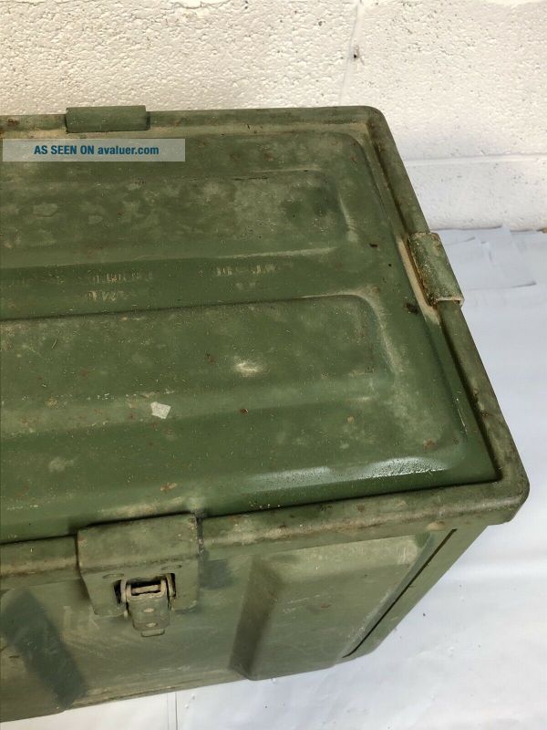 Vtg MK - 2 Large Military Ammo Bomb Component Box Crate Industrial ...