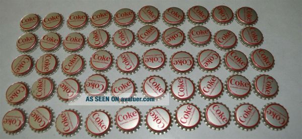 50 Cork Backed Pop Bottle Caps Coke Coca Cola Pine City MN Ashland WI ...