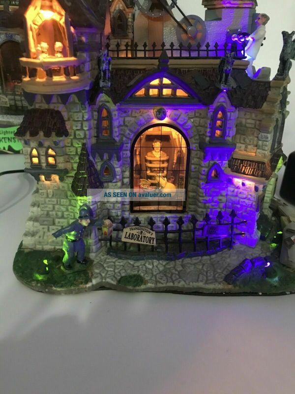 Lemax Spooky Town Frankenstein ' S Laboratory 75501 Retired Halloween ...