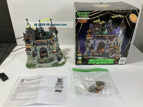 Lemax Spooky Town Frankenstein ' S Laboratory Lab - Halloween - READ ...