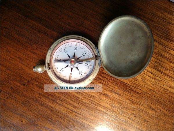 WWII Era US Corps Of Engineers (USCE) Brass Pocket Compass - - Made By ...