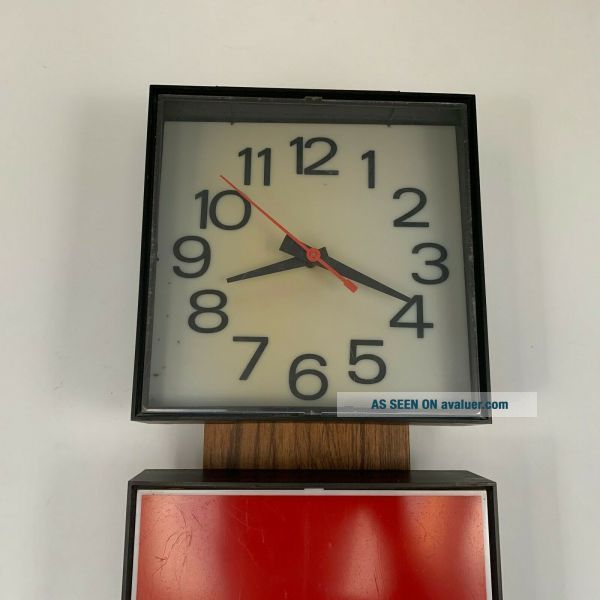 Vintage 22” Coca Cola Lighted Clock Electric 1970 ' S Not Or Rep ...