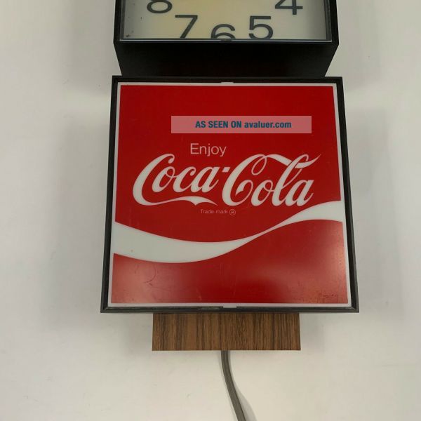 Vintage 22” Coca Cola Lighted Clock Electric 1970 ' S Not Or Rep ...