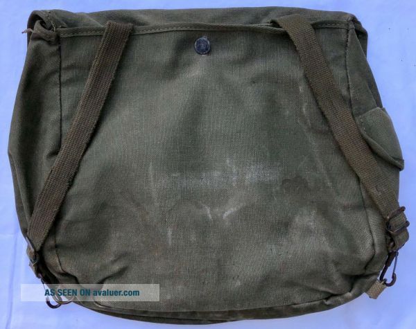 WWII US Army Officer Musette Bag M - 1936 Named | #25295800