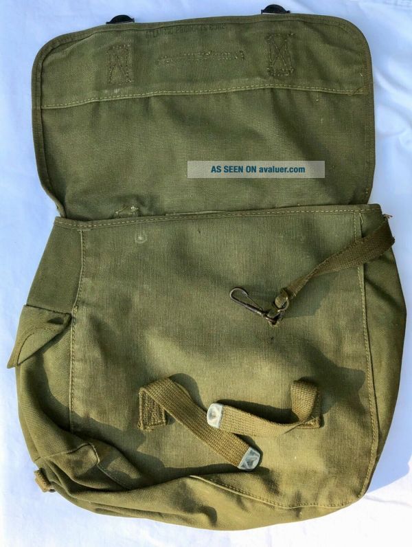 WWII US Army Officer Musette Bag M - 1936 Named | #25295800