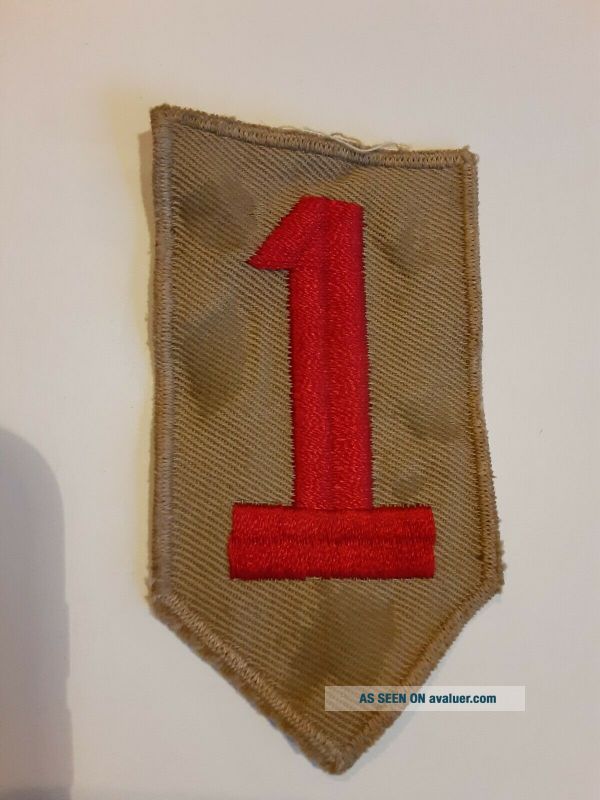 WWII U. S. Army 1st Infantry Division Big Red One Theater Made Tan ...