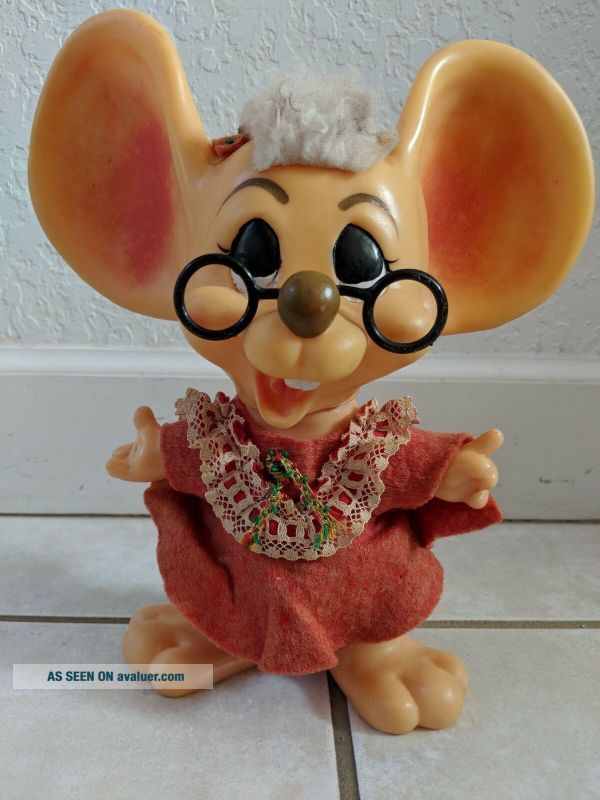 VINTAGE ROY DES OF FLA 1970 HURON MRS CLAUSE MOUSE BANKS BIG EAR (3 ...