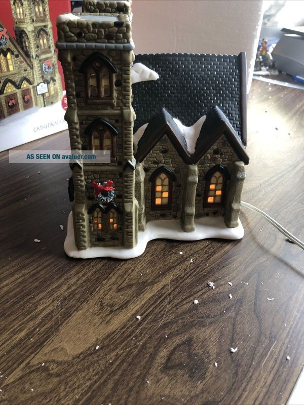 St. Nicholas Square Christmas Village Cathedral Of Peace Ceramic ...