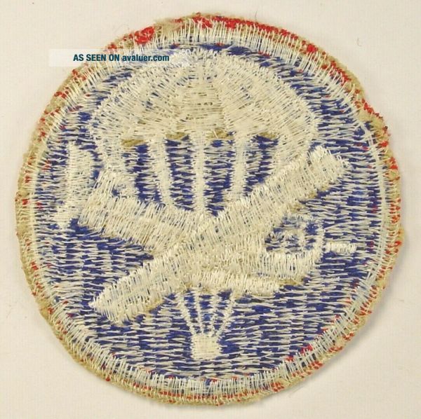 ORIG WW2 US Army Airborne Enlisted Cap Badge Paratrooper Glider AB ...