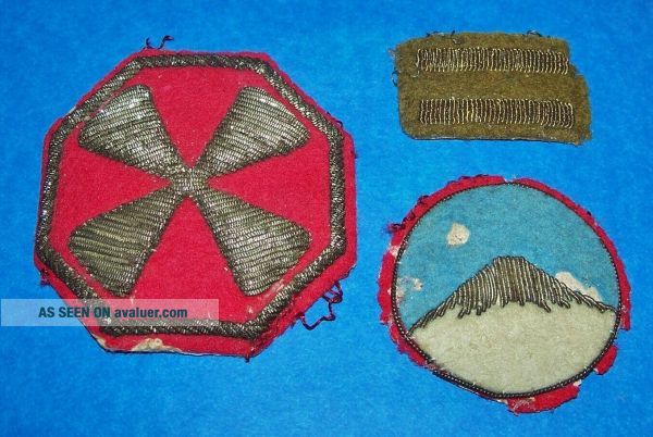 POST WW2 JAPANESE MADE BULLION 8th ARMY & FAR EAST COMMAND PATCHES ...