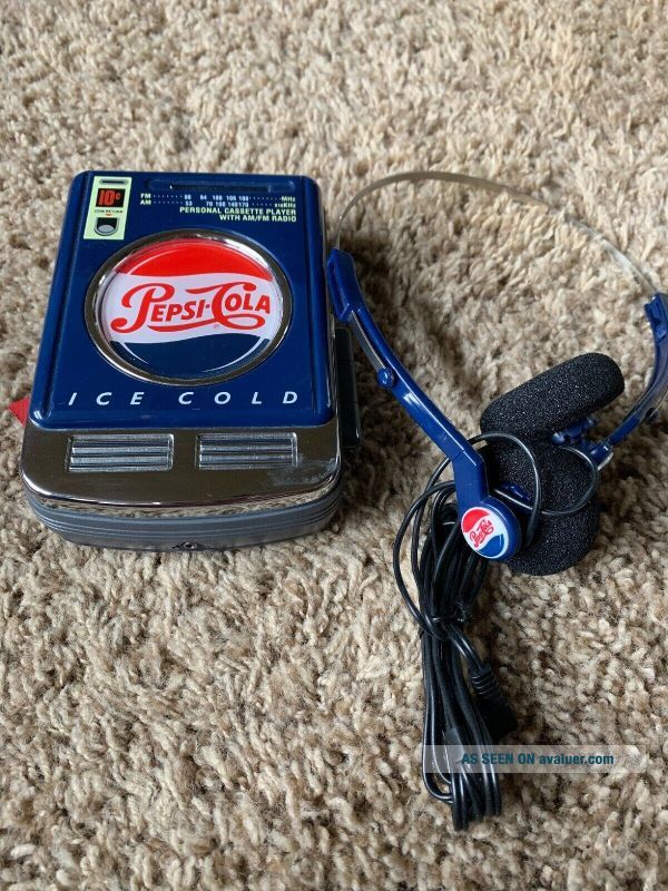 Cassette Player Pepsi Cola Ice Cold 1997 Vintage Rare | #25367296