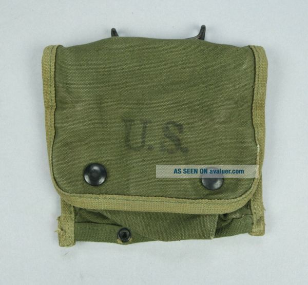1944 US Army USMC Jungle 1st Aid Kit Pouch OD/Khaki • | #25355111