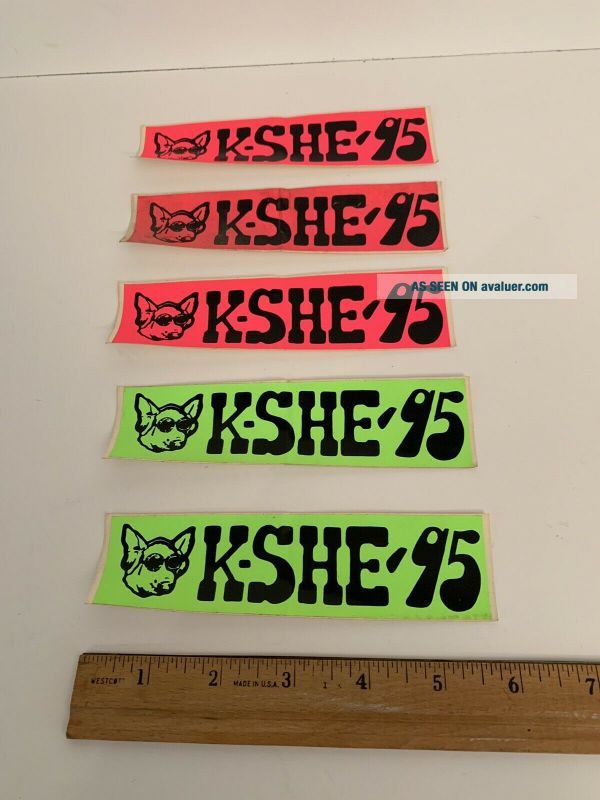Kshe 95 St. Louis Vintage Radio Bumper Stickers Kshe95 Real Rock Radio ...