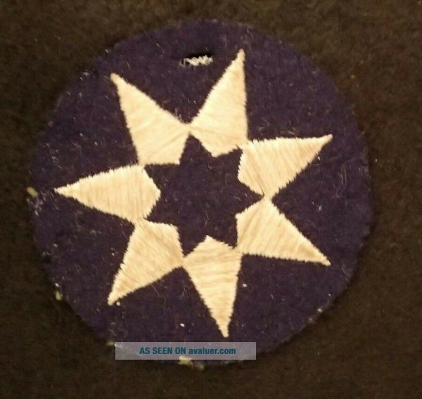 WWII US Army Seventh 7th Service Command Early Wool Construction SSI ...