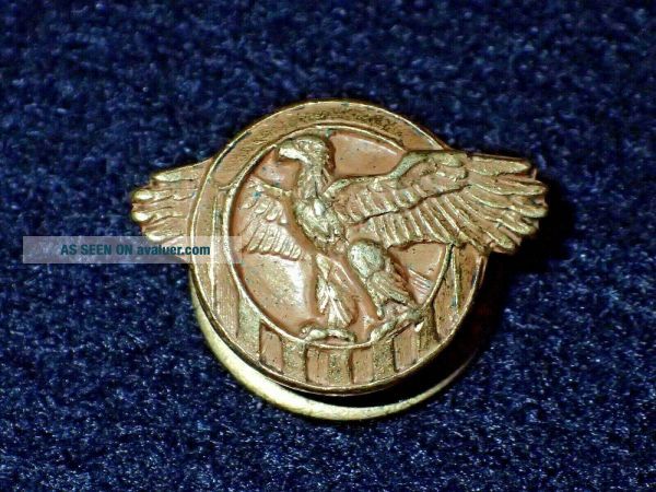 WWII Army USAAF USN USMC Honorable Discharge Victory Ruptured Duck Pin ...