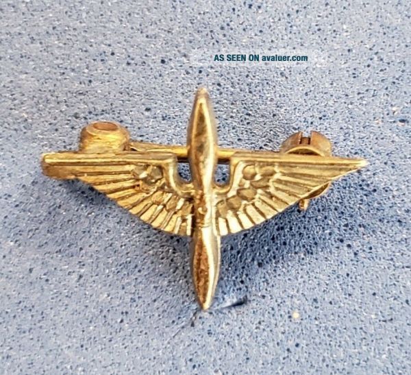 WWII US Army Air Force Officer Propeller Wings AAF Military Corps ...
