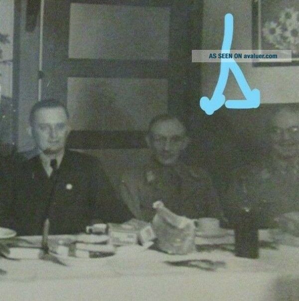 WWII German Photo Combat Soldiers Christmas Party Messhall | #25487633
