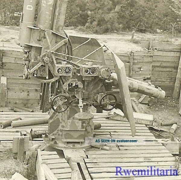 KAPUT US Soldier View Of KO ' D Camo German 8. 8cm Flak Gun; DIEPPE ...