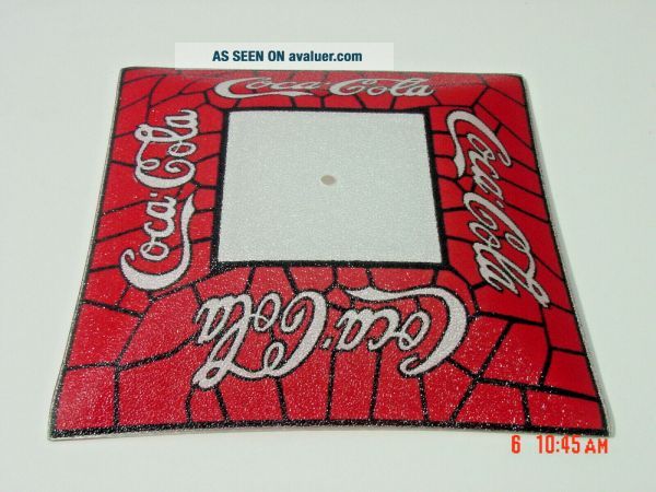 Vintage Coca Cola Tiffany Style Square Glass Ceiling Light Fixture ...