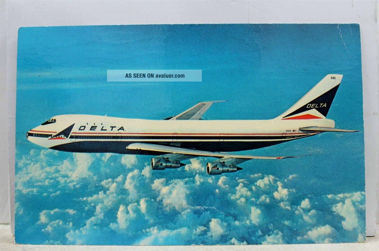 Ad Delta 747 Boeing Superjets Postcard Old Vintage Card View Standard ...
