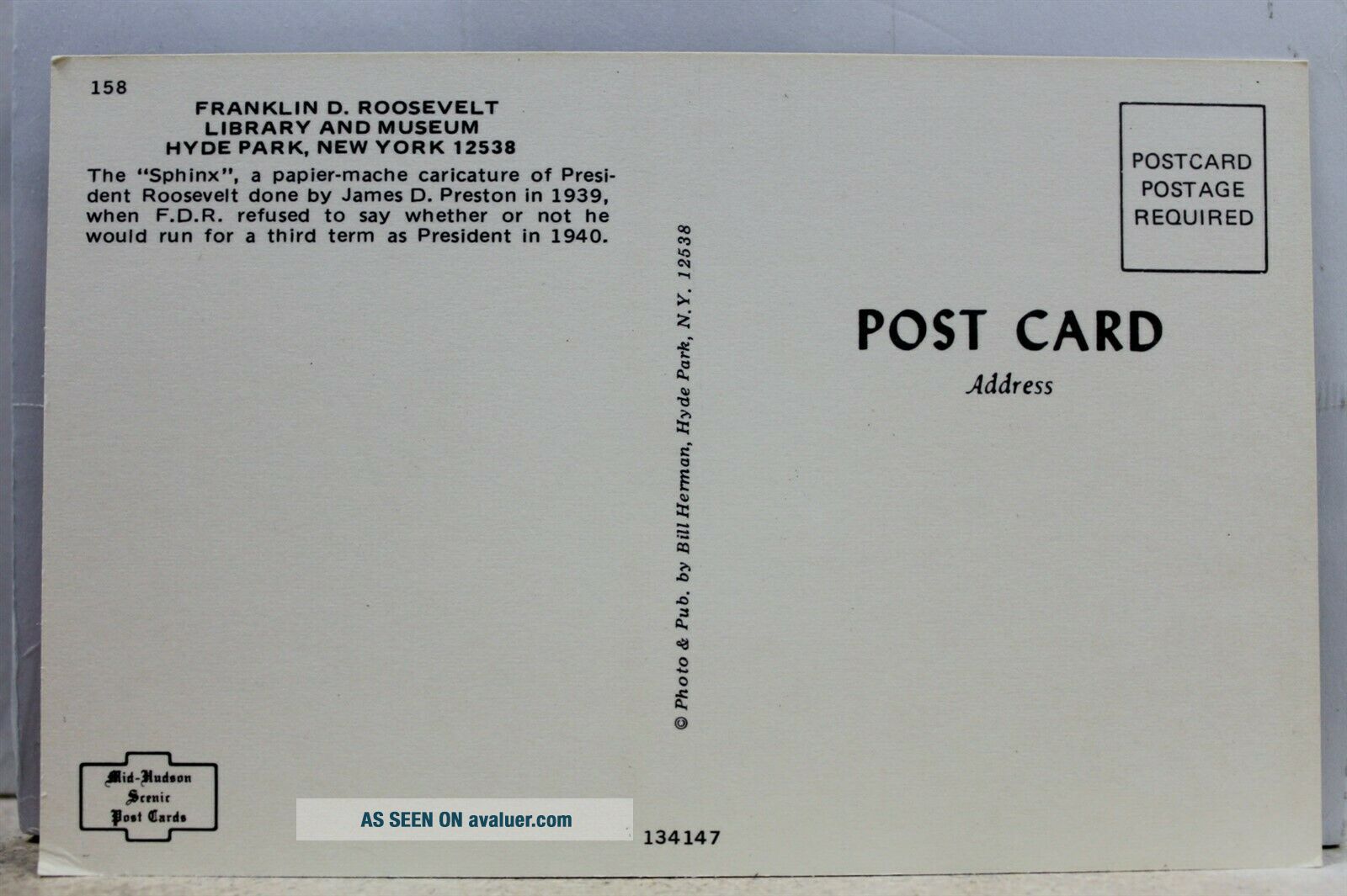 York NY Hyde Park Franklin D Roosevelt Library Museum Postcard Old ...