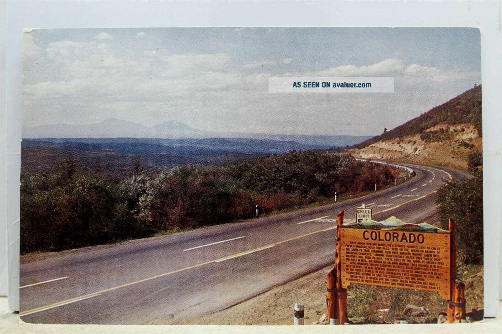 Colorado CO Raton Pass Spanish Peaks Postcard Old Vintage Card View ...