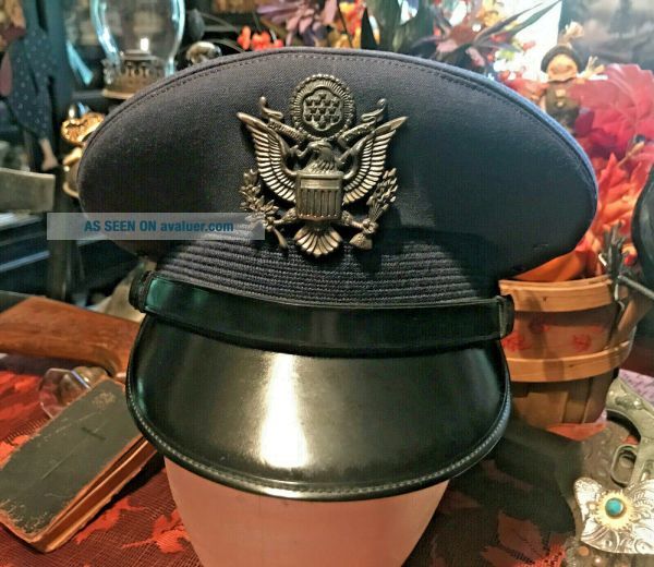 USAF US Air Force Male Officer Dress Blue Hat Cap | #25547522