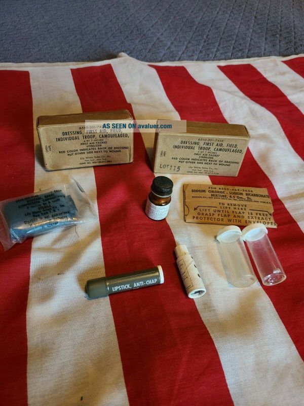 Vietnam US Army USMC Jungle First Aid Kit Contents | #25555041