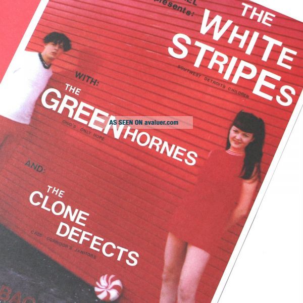 THE WHITE STRIPES LIVE IN DETROIT 1999 RED VINYL LP JACK RARE VERY RARE ...