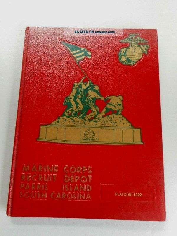 USMC MARINE CORPS RECRUIT DEPOT PARRIS ISLAND SC PLATOON 1022 YEAR BOOK ...