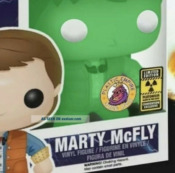 Exclusive MARTY MCFLY Plutonium Glow Funko POP Plastic Empire Back To ...
