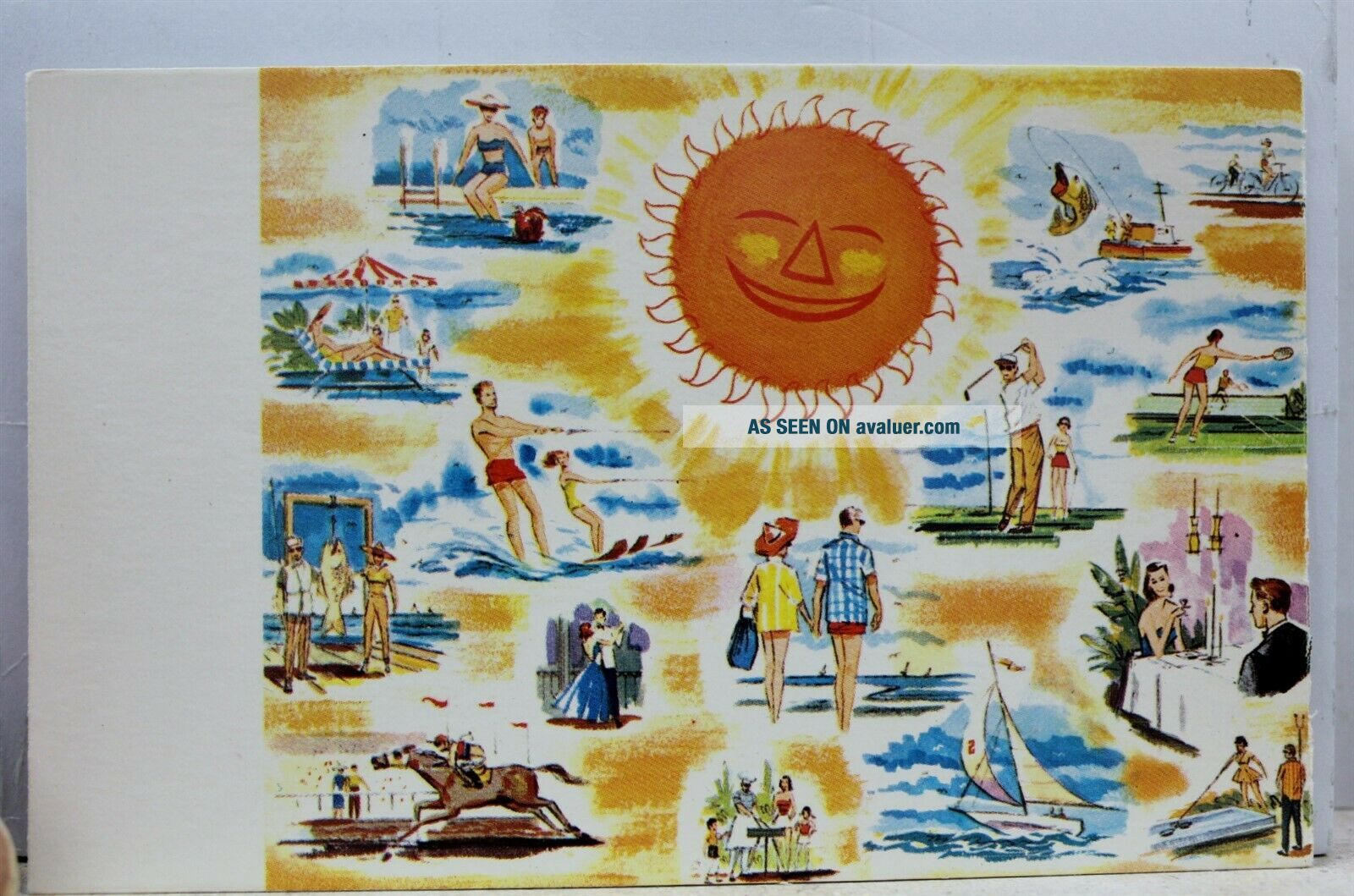 Scenic Fun In The Sun Postcard Old Vintage Card View Standard Souvenir ...