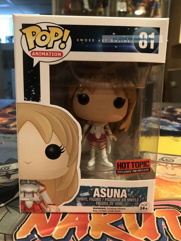 Funko POP Animation RARE Sword Art Online SAO Asuna 81 HOT TOPIC PRE ...