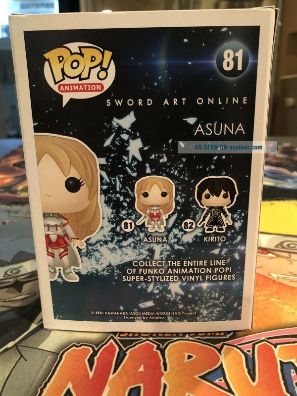 Funko POP Animation RARE Sword Art Online SAO Asuna 81 HOT TOPIC PRE ...