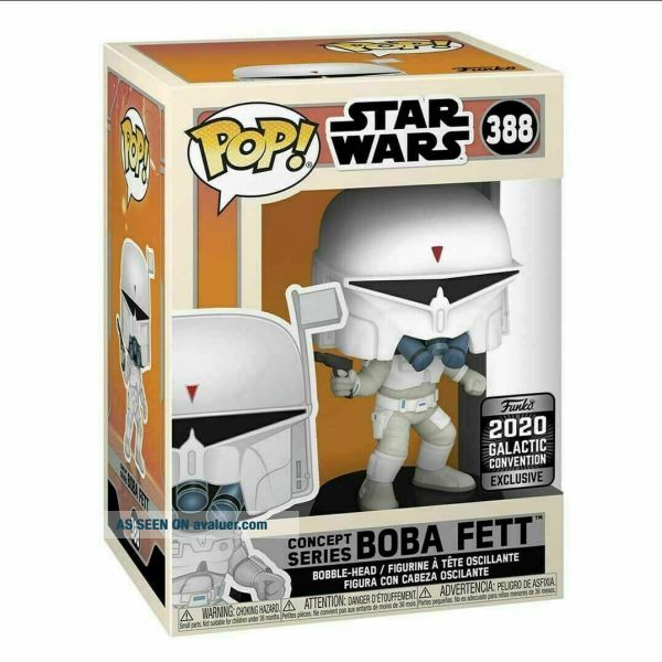Funko Pop Star Wars Galactic Convention 2020 Concept Series Boba Fett ...