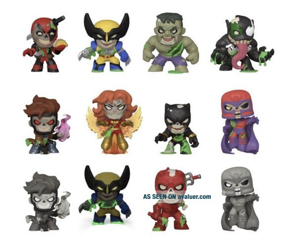 Funko Mystery Minis Marvel Zombies Full Display Case Specialty Series ...