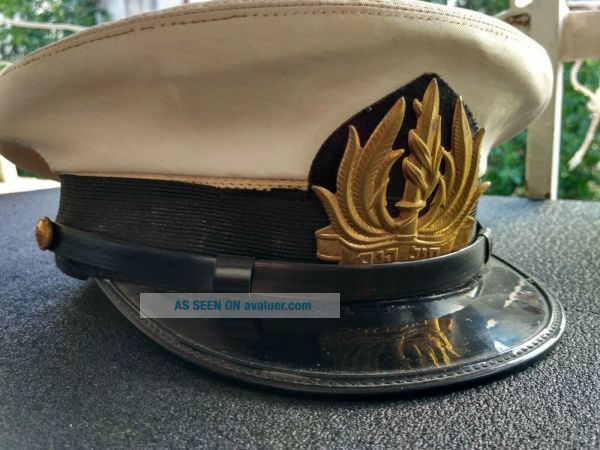 ISRAEL IDF Army Navy Officers Visor Cap/Hat W/ Badge | #25732802