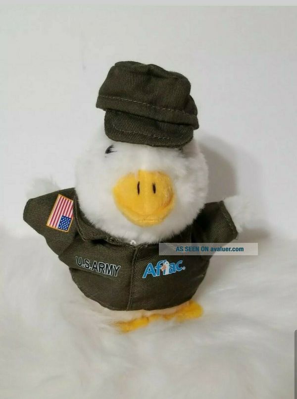 Aflac 6 " Aflac Duck Wearing U. S Army Uniform With Sound Plush | #25780995
