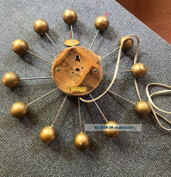 Howard Miller Atomic Ball Sputnik Clock By George Nelson Vintage Mcm ...