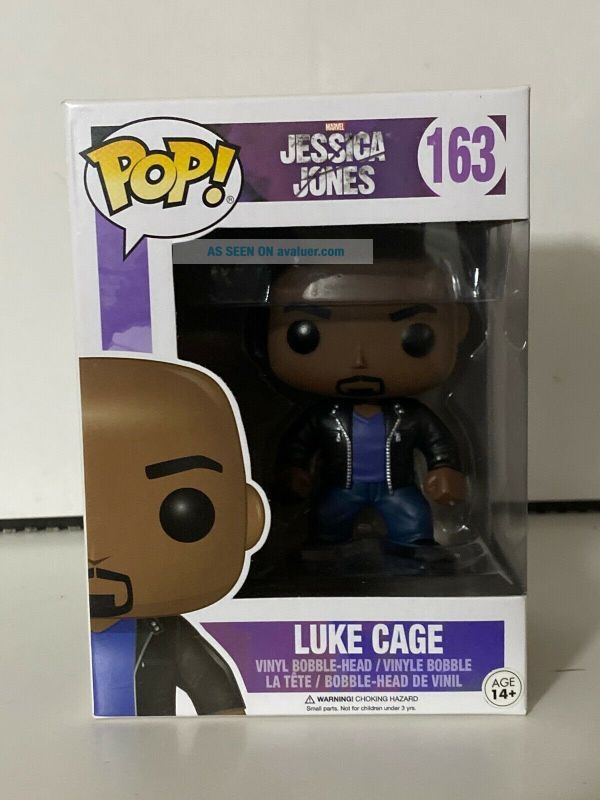 Marvel Jessica Jones Luke Cage 163 Funko Pop JSA Signed By Mike Colter ...