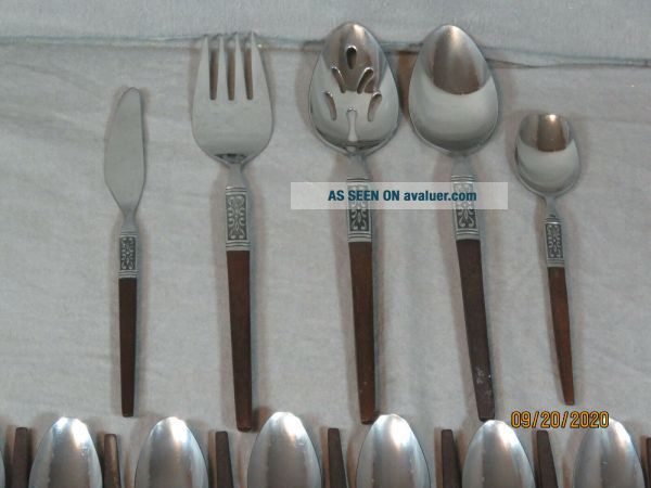 51 Pc INTERPUR MID - CENTURY DANISH MODERN INR19 STAINLESS FLATWARE ...