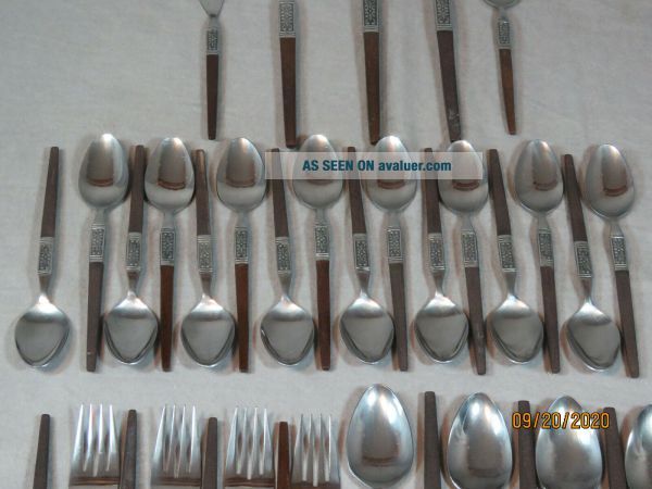 51 Pc INTERPUR MID - CENTURY DANISH MODERN INR19 STAINLESS FLATWARE ...