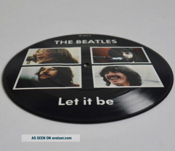 THE BEATLES LET IT BE 7 " PICTURE DISC VINYL SINGLE 1990 20TH ANN ...