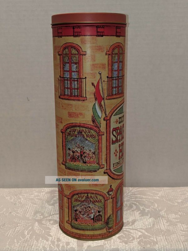 Vintage Difioris Spaghetti House Fine Italian Food Pasta Tin Container ...