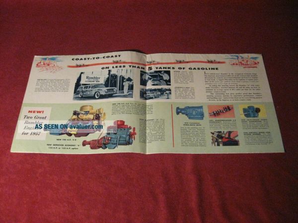 1957 AMC Nash Rambler Sales Brochure Booklet Old Book | #25825589