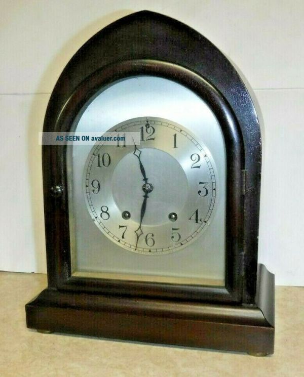 ANTIQUE SETH THOMAS 8 DAY CHIME MAHOGANY CABINET " PERTH " BRACKET ...