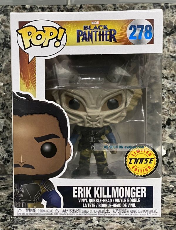 FUNKO POP MARVEL 278 BLACK PANTHER ERIK KILLMONGER LIMITED EDITION ...