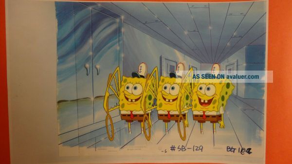 SPONGEBOB SQUAREPANTS PRODUCTION CEL CELL ANIMATION ART | #25979213