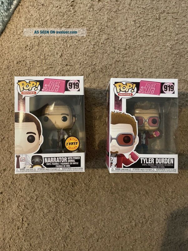 Funko Pop Movies: Fight Club - Narrator With Power Animal Chase Limited ...