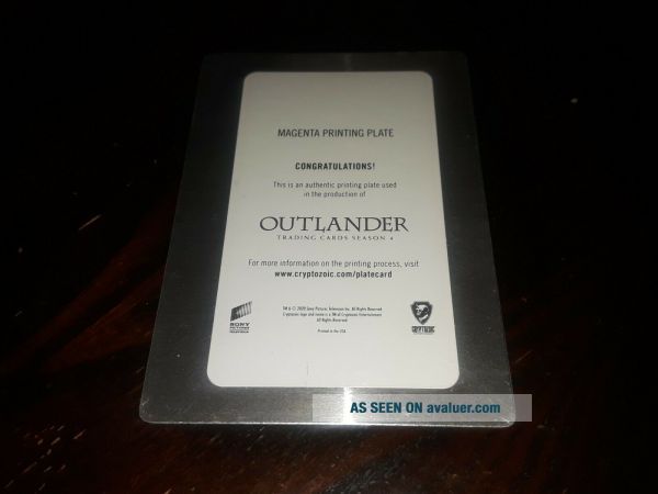 2020 Outlander Season 4 Magenta Printing Plate Young Ian C5 Chase Card ...